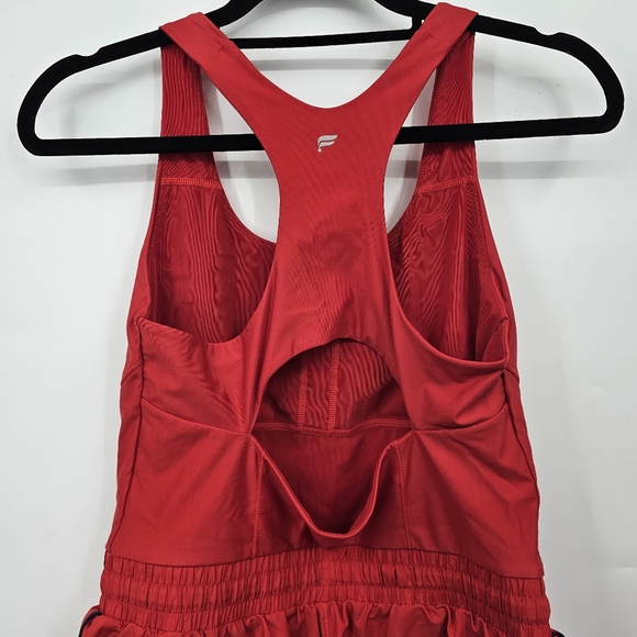 Fabletics | Pants & Jumpsuits | Fabletics Red Athletic Running Romper ...